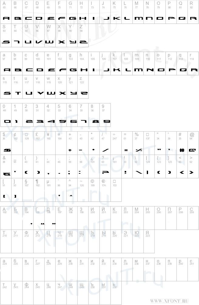 Alexis Expanded | XFont.ru - шрифты, скачать шрифт бесплатно