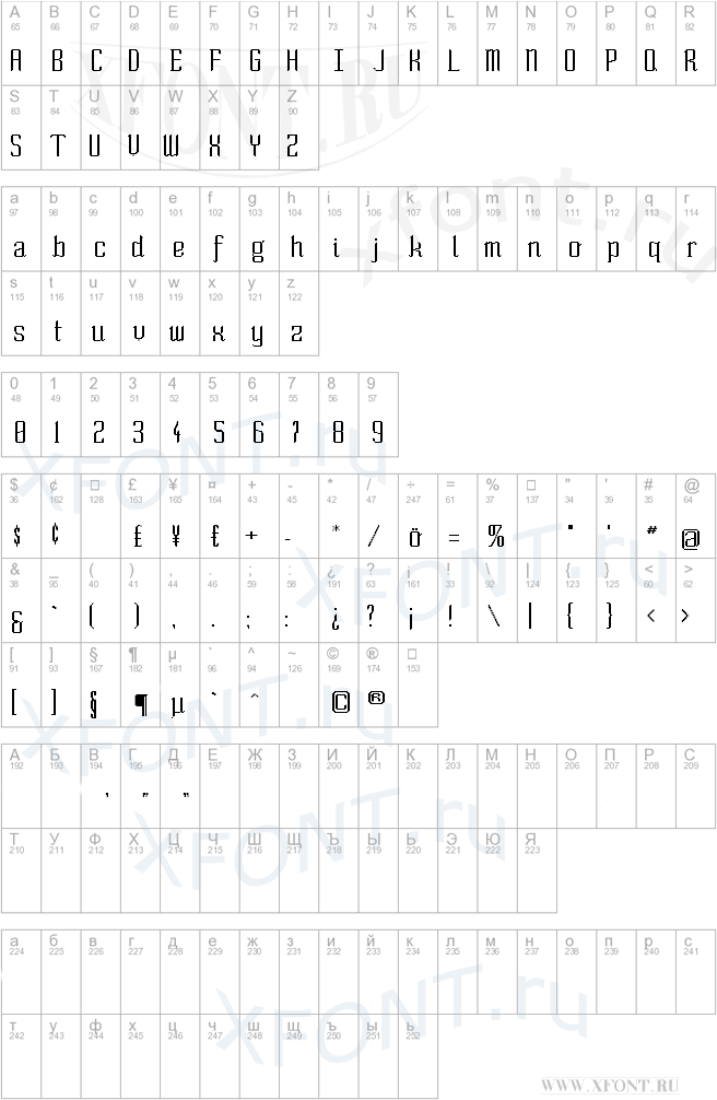So Wide | XFont.ru - шрифты, скачать шрифт бесплатно