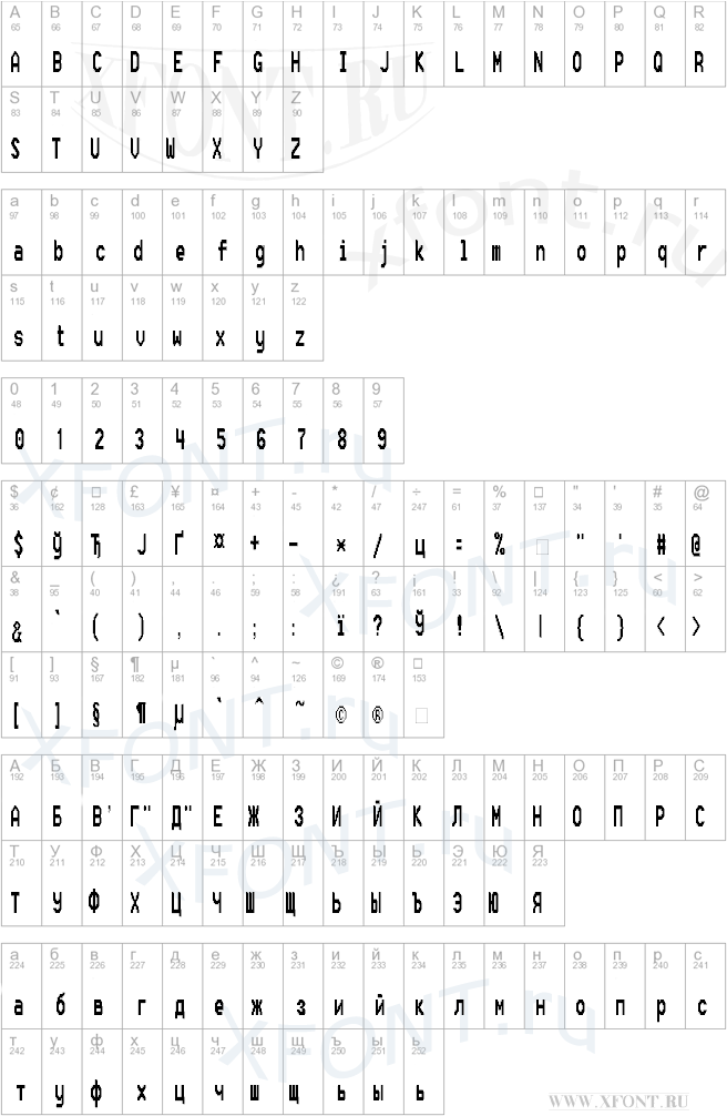 FixSysC Normal | XFont.ru - шрифты, скачать шрифт бесплатно