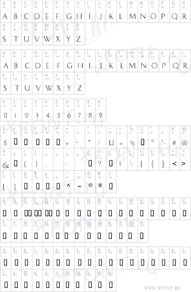 DelphianC | XFont.ru - шрифты, скачать шрифт бесплатно