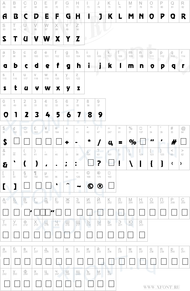 Revue Cyrillic | XFont.ru - шрифты, скачать шрифт бесплатно