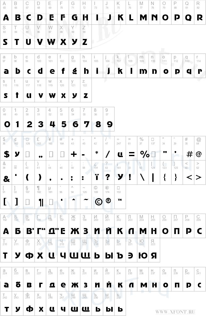 Adver Gothic Plain:001.001 | XFont.ru - шрифты, скачать шрифт бесплатно
