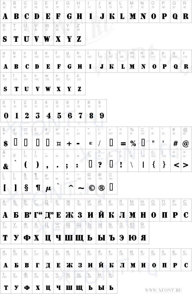 a_SignboardCpsNr Bold | XFont.ru - шрифты, скачать шрифт бесплатно
