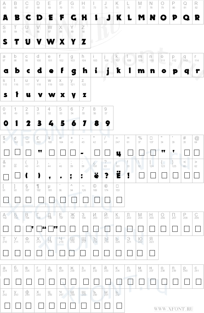 Electron Cyrillic | XFont.ru - шрифты, скачать шрифт бесплатно