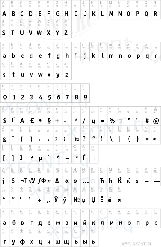 OfficinaSansMACCTT Bold | XFont.ru - шрифты, скачать шрифт бесплатно