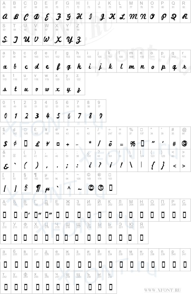 Marketing Script Inline | XFont.ru - шрифты, скачать шрифт бесплатно