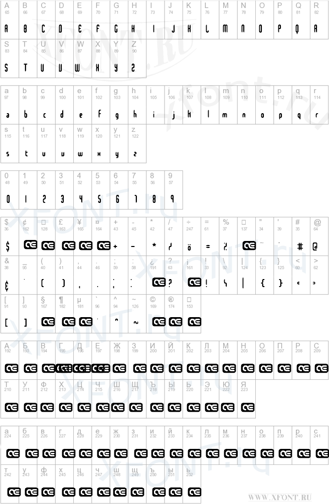 Slender Mini BRK | XFont.ru - шрифты, скачать шрифт бесплатно