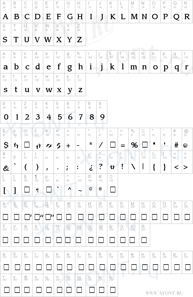 Sling | XFont.ru - шрифты, скачать шрифт бесплатно