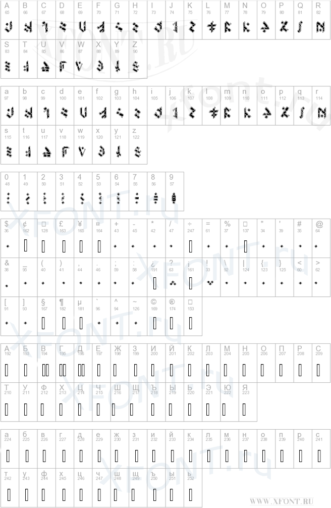 Temphis Knotwork | XFont.ru - шрифты, скачать шрифт бесплатно