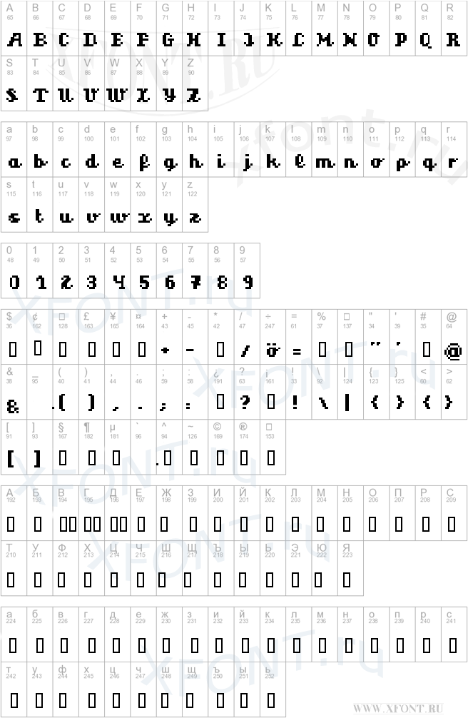 superscript | XFont.ru - шрифты, скачать шрифт бесплатно
