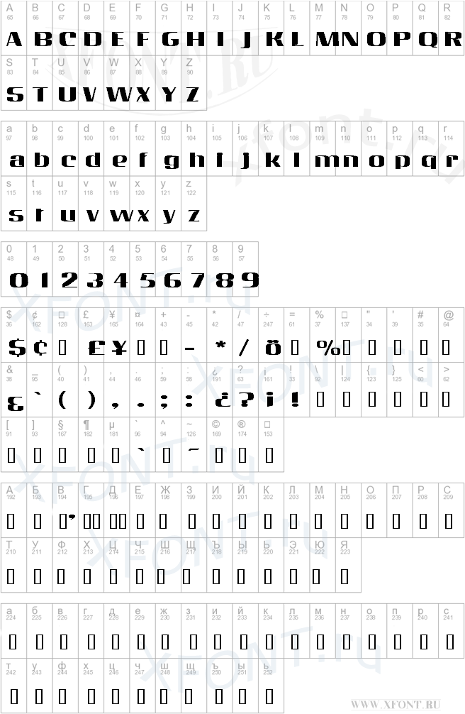 GalaxyExtended | XFont.ru - шрифты, скачать шрифт бесплатно