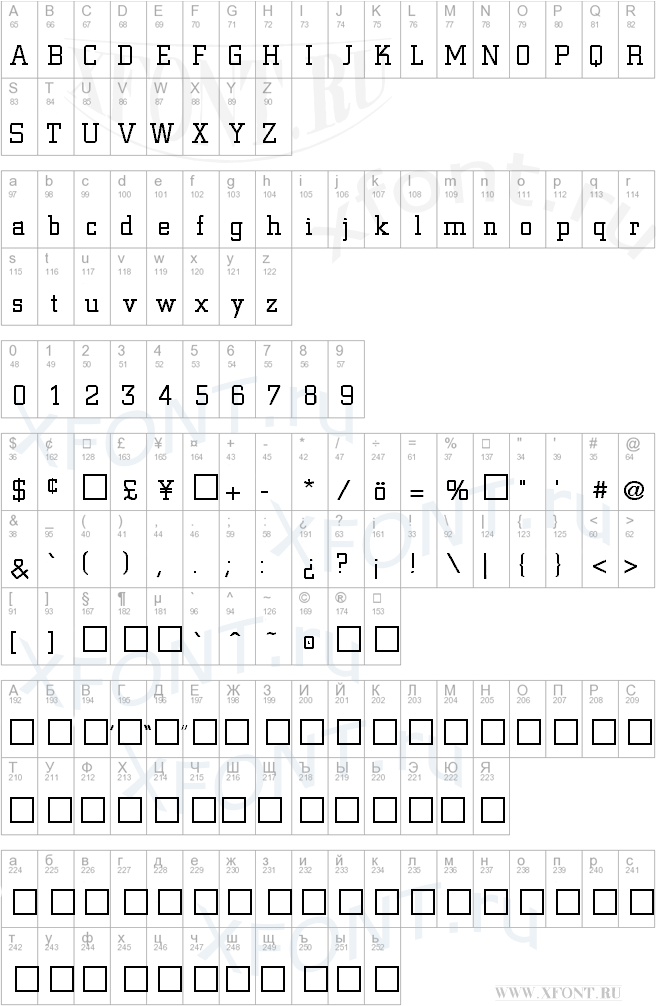 Bureau Normal | XFont.ru - шрифты, скачать шрифт бесплатно