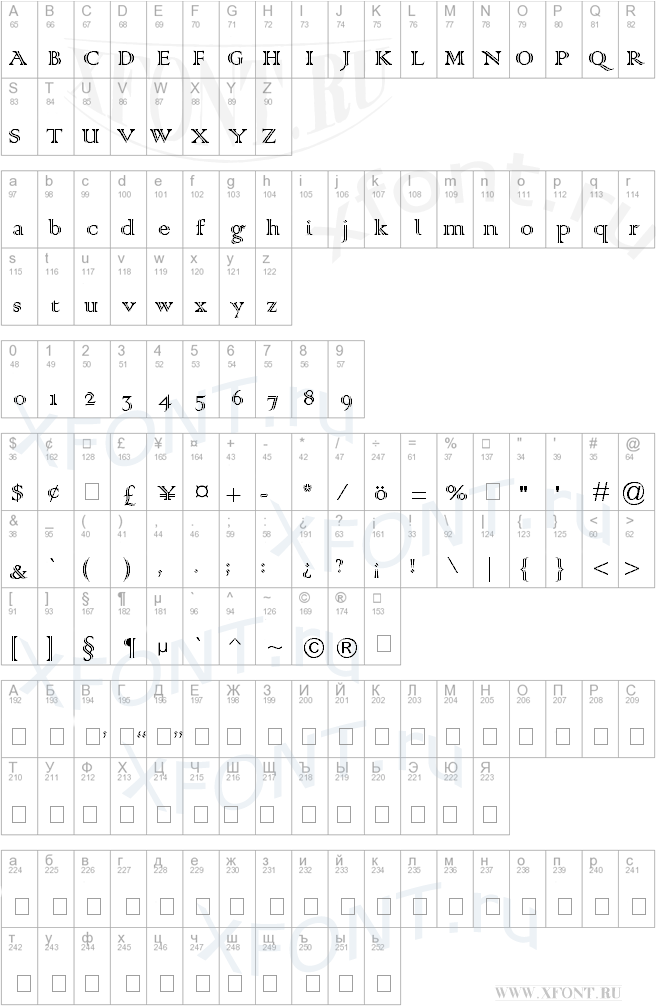 Colonna MT | XFont.ru - шрифты, скачать шрифт бесплатно
