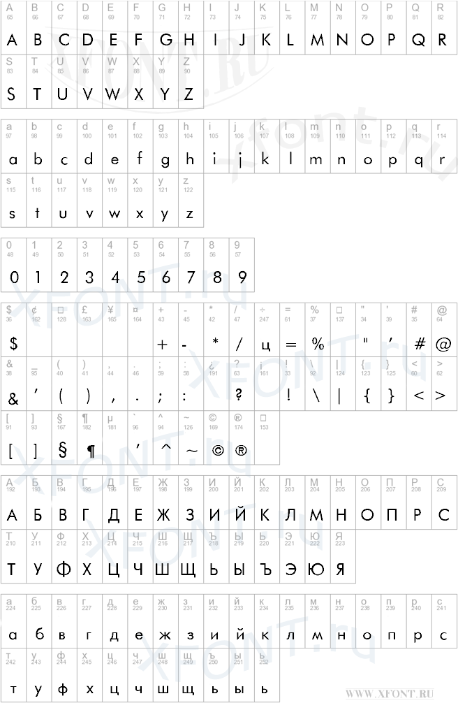 Futura_Book-Normal | XFont.ru - шрифты, скачать шрифт бесплатно