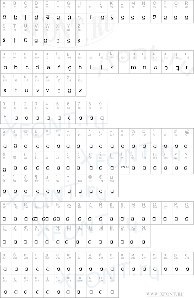 Semitische Lautschrift | XFont.ru - шрифты, скачать шрифт бесплатно