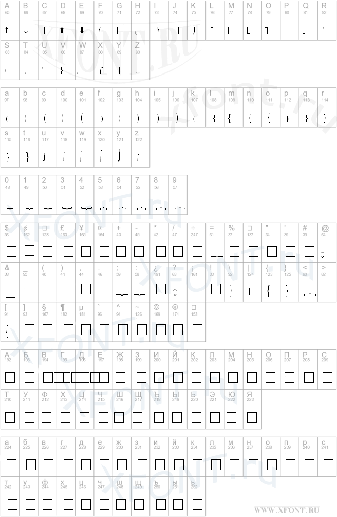 Fences Plain | XFont.ru - шрифты, скачать шрифт бесплатно