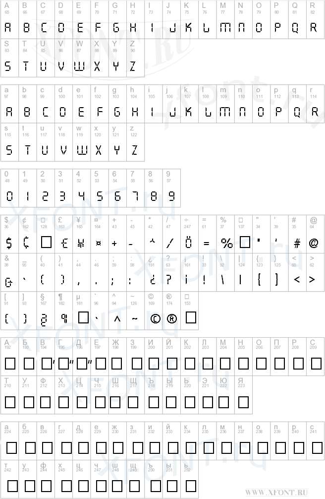 Digiface Regular | XFont.ru - шрифты, скачать шрифт бесплатно