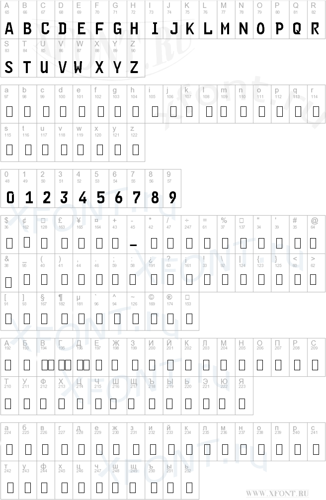 FE-Font | XFont.ru - шрифты, скачать шрифт бесплатно