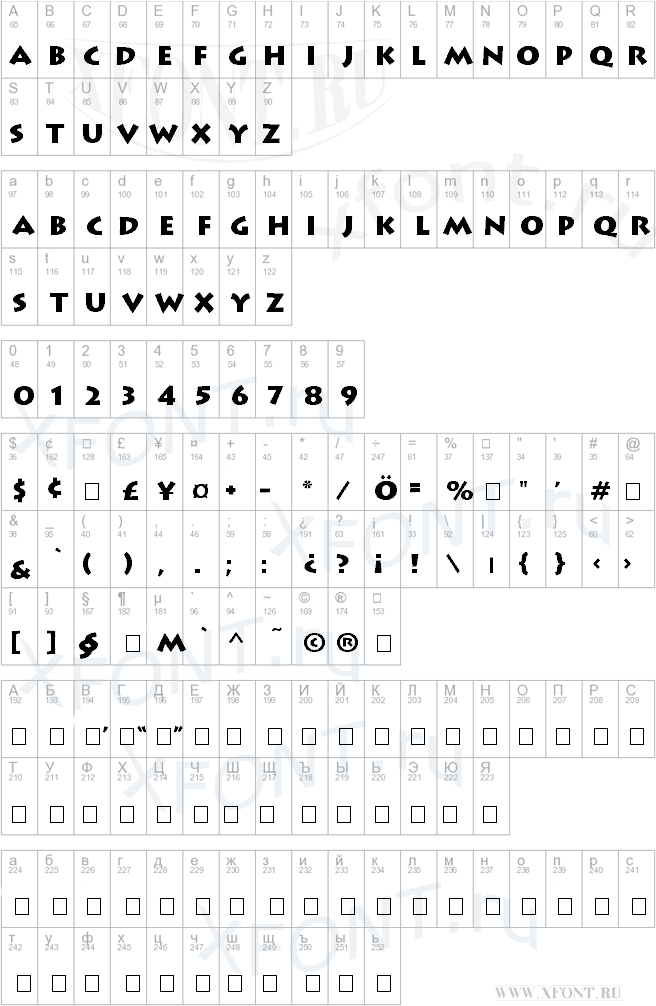 Lithograph Bold | XFont.ru - шрифты, скачать шрифт бесплатно
