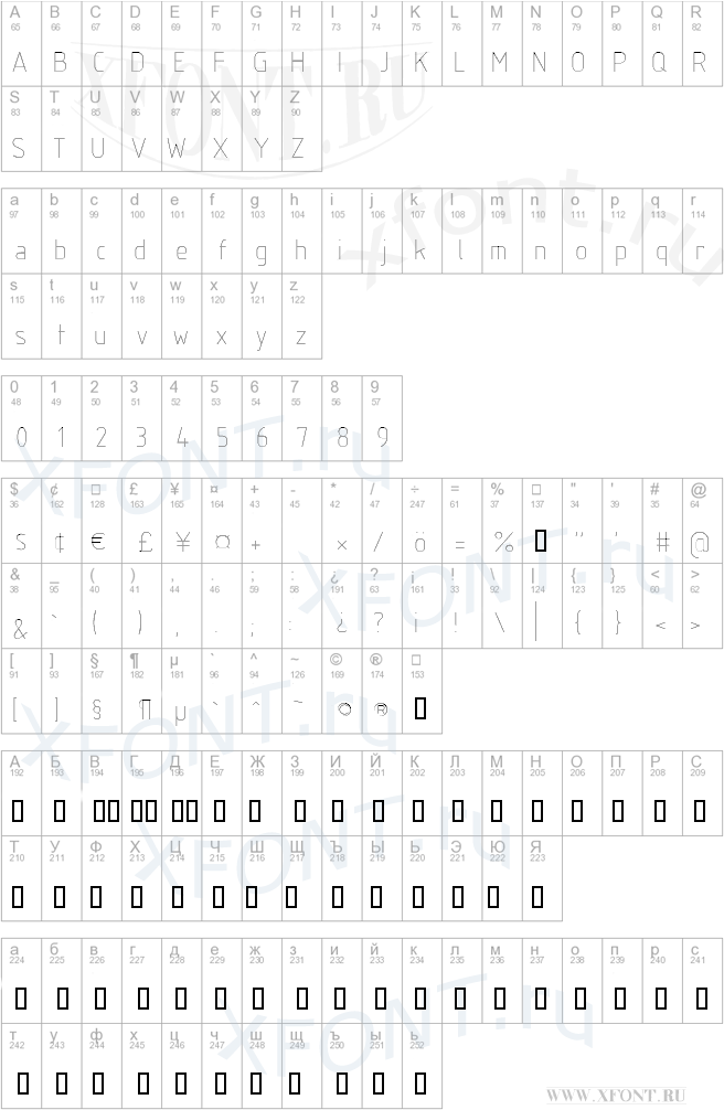 ISOCP | XFont.ru - шрифты, скачать шрифт бесплатно