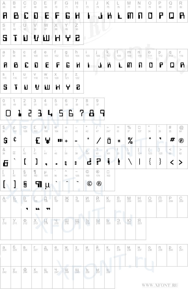 MICR | XFont.ru - шрифты, скачать шрифт бесплатно