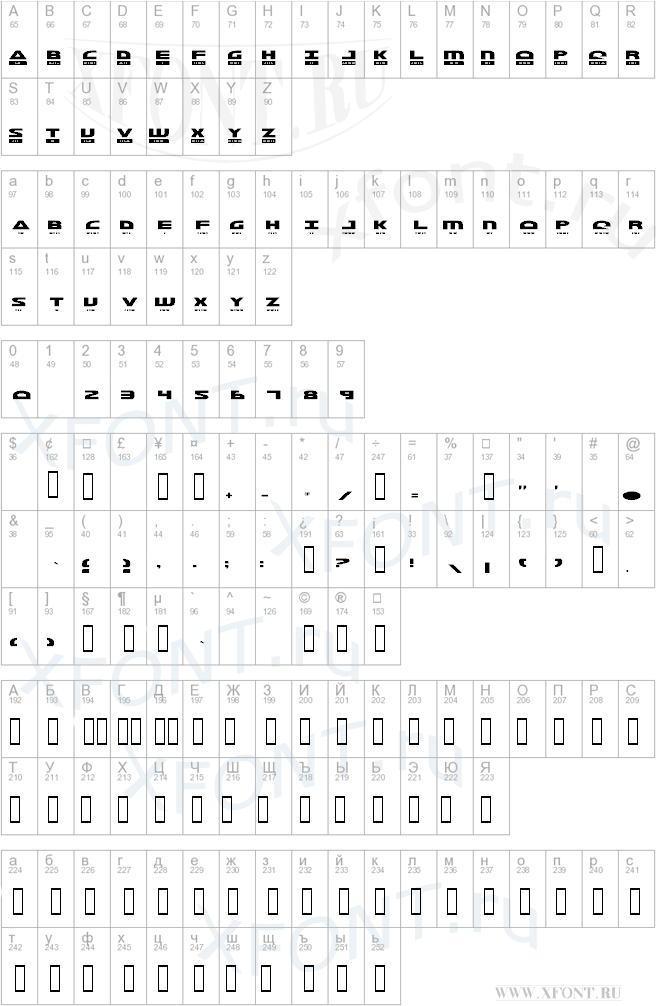 Morse Kode | XFont.ru - шрифты, скачать шрифт бесплатно