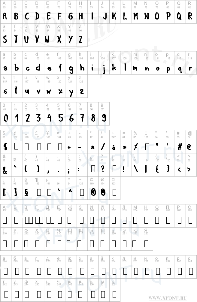 GF Matilda normal | XFont.ru - шрифты, скачать шрифт бесплатно