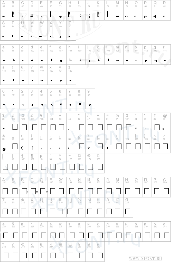 Rabbit Regular | XFont.ru - шрифты, скачать шрифт бесплатно